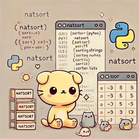 Natsort：pythonで自然順に並べ替えるためのライブラリ よくわかるpythonとエクセルvba入門