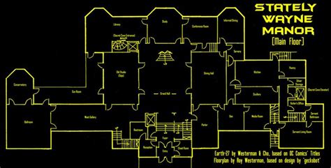 Wayne Manor Floor Plan