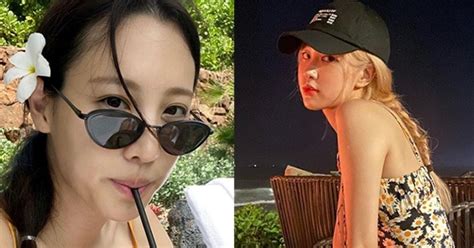 로제 청바지에 브라탑 ★들은 휴양지서 뭐 입나