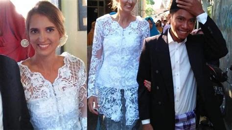 Foto Pria Indonesia Paling Beruntung Bisa Nikahi Bule Cantik