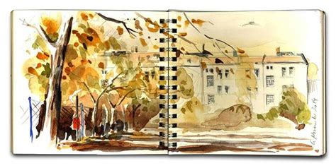 Jens Huebner Berlin Pankow Aquarell Skizzenbuch Skizzen