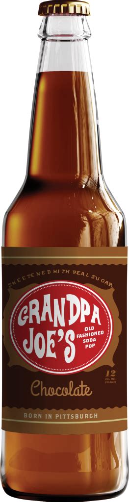 Grandpa Joes Chocolate Soda 12oz Glass Bottle 2 Bottles Grandpa