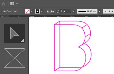 Create D Text Effect In Illustrator