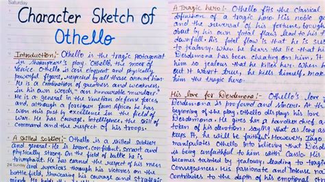 Character Sketch Of Othello Othello Summary In Hindi How To Write