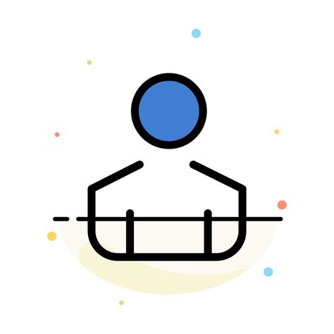 Male Man Person Abstract Flat Color Icon Template 14770146 Vector Art At Vecteezy