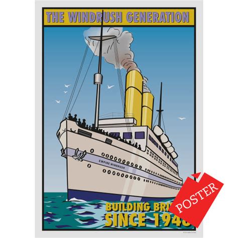 Windrush Generation Poster Radical Tea Towel
