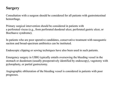 Upper Gastrointestinal Bleeding And Managementpptx