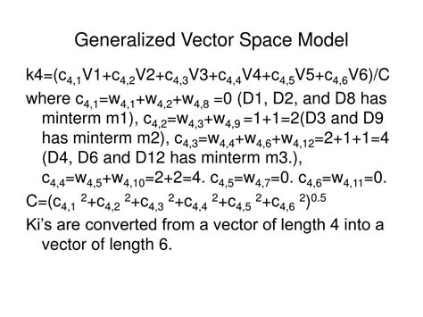 Ppt Generalized Vector Space Model Powerpoint Presentation Free