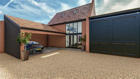 Exterior Render Of A Recent Barn Project Plans And Building Design