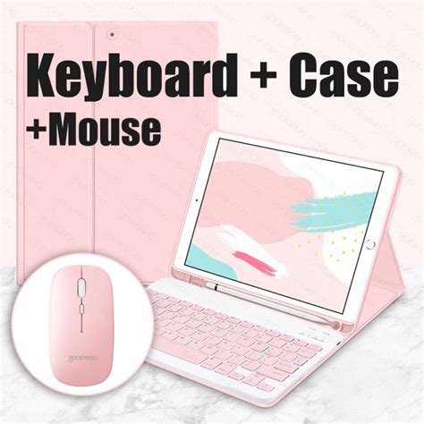 Ship From COD GOOJODOQ Wireless Bluetooth Keyboard And Case And Mouse Or IPad Keyboard And