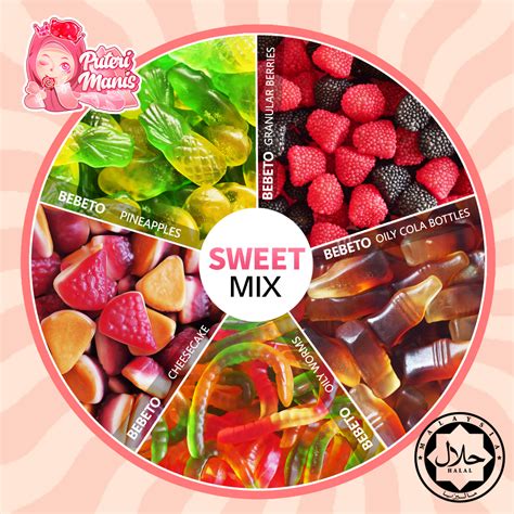 Bebeto Sweet Candy Mix 100g 200g 1kg Halal Certified By Puteri Manis Shopee Malaysia