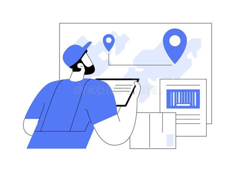 Ilustração Do Vetor Do Conceito Abstrato De Rastreamento De Ordem