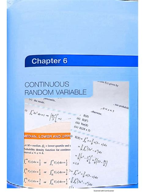 continous random variables pdf