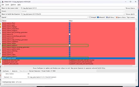Win11中cmakevs2022编译opencvopencvcontribvsopencv Csdn博客