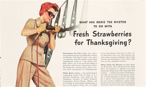 Rosie Go Be A Housewife Again Youve Worked Long Enough In Factories
