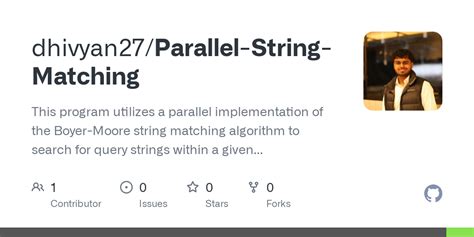 Github Dhivyan27parallel String Matching This Program Utilizes A