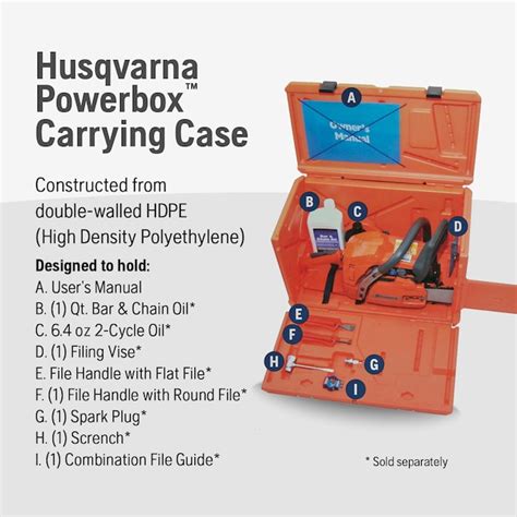Husqvarna Powerbox Chainsaw Case Fits Up To 20 In Bar Models In The