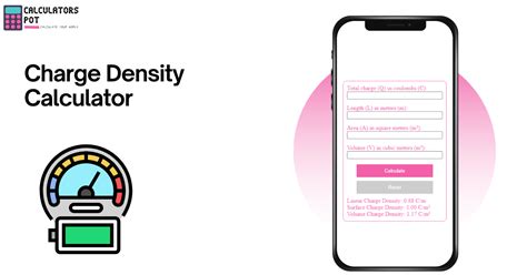 Charge Density Calculator Calculatorspot