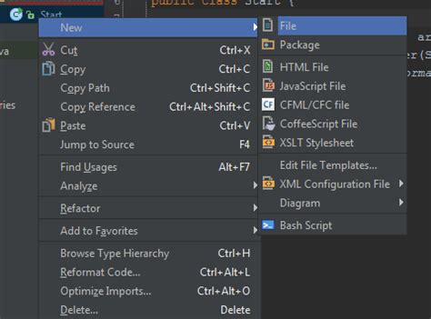 Java Why Isn T Intellij Giving Me The Option To Create New Classes