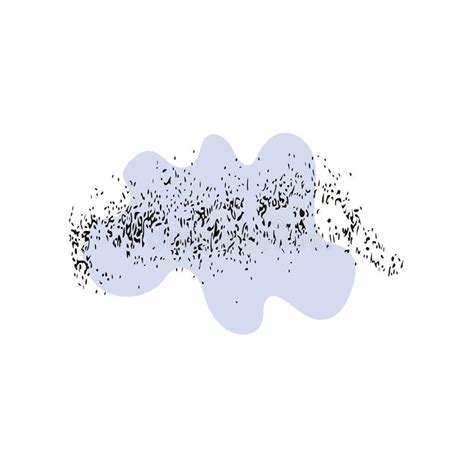 Abstract Twisted Shape With Small Particles Vector Illustration Stock