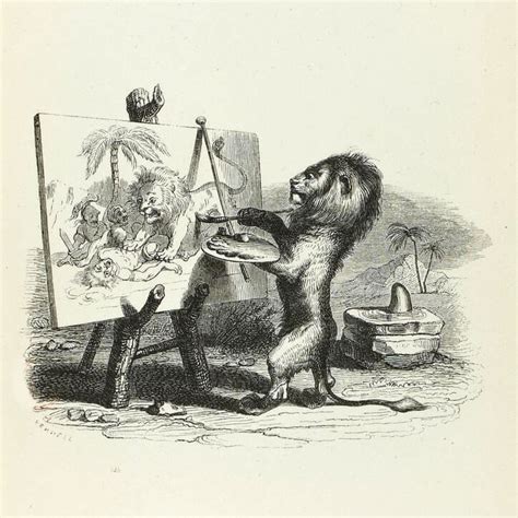 Le Lion Abattu Par Lhomme Fable De Jean De La Fontaine Speakerty