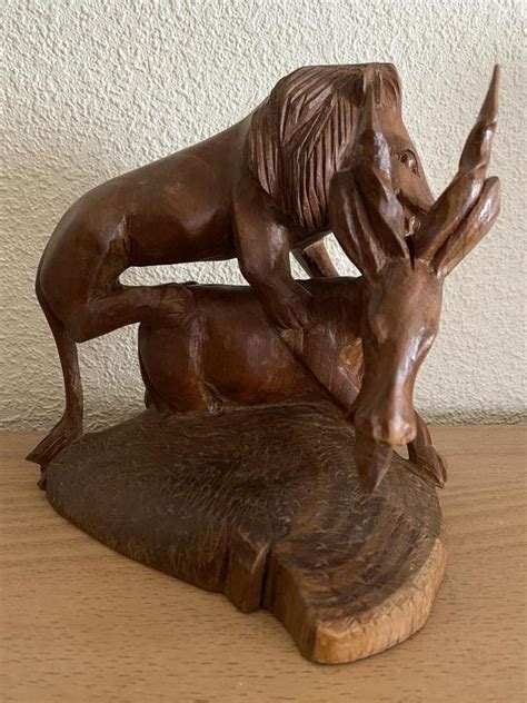 Фігура старовинна з червоного дерева африка — ціна 755 грн у каталозі Статуетки Купити товари