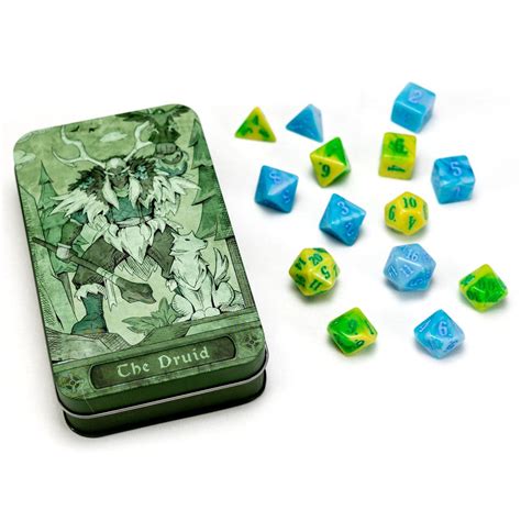 Rpg Class Dice Set Druid Riftgate
