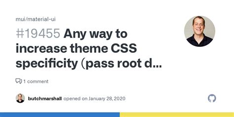 Any Way To Increase Theme Css Specificity Pass Root Div Id · Issue 19455 · Muimaterial Ui