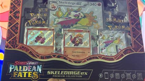 Mở Hộp Tcg Pokemon Scarlet And Violet Paldean Fates Skeledirge Ex Premium