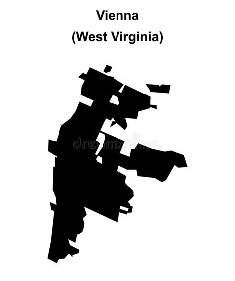 Vienna Outline Map Stock Vector Illustration Of City 357626050