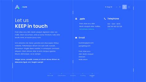 Azure Business PowerPoint Template Presentation Templates GraphicRiver