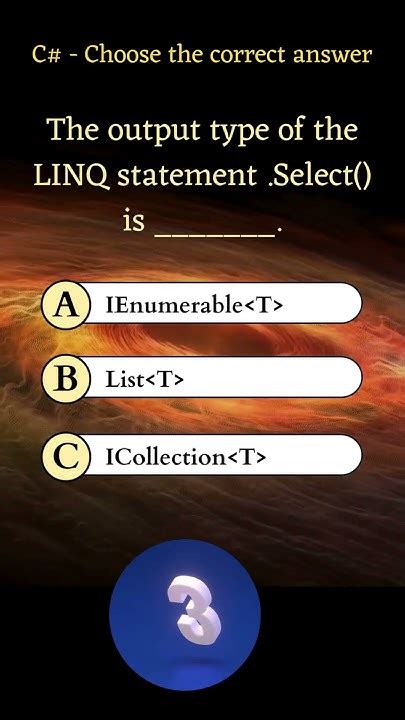 Mastering C The Ultimate Quiz Challenge C Linq Statement Select