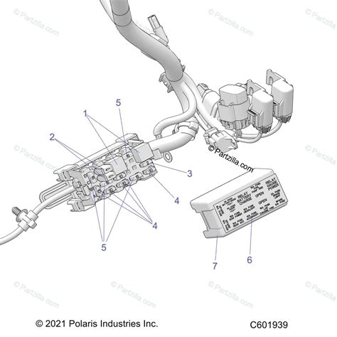 Polaris Snowmobile 2024 Oem Parts Diagram For Electrical Fuse Block Fuses S24tdp6rs C601939