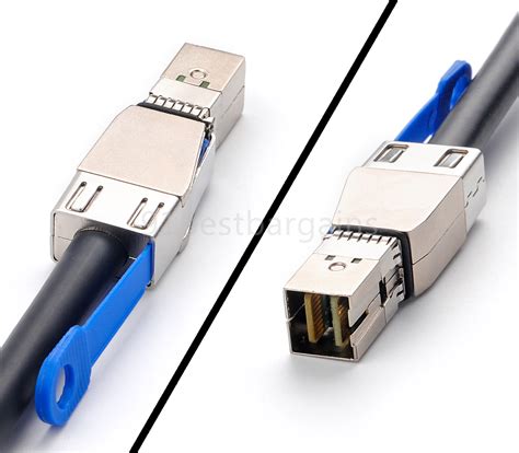 External Mini SAS HD Cable Assemblies SFF 8644 To SFF 8644 30AWG 1 2