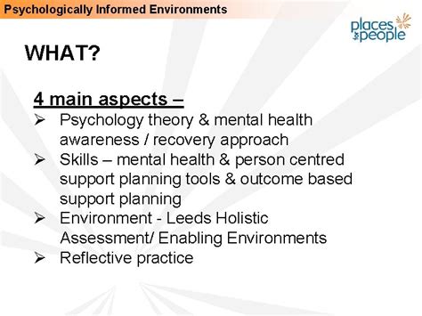 Psychologically Informed Environments Creating A Psychologically