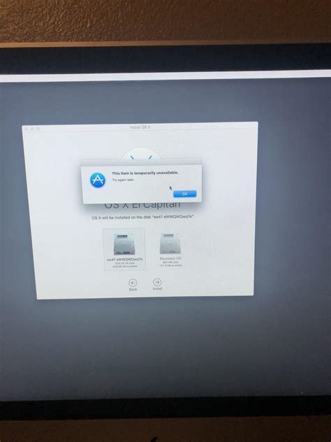 Whats Going On Im Trying To Reinstall OS X And I Keep Getting This Message R Mac