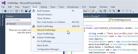 Getting Started With Oracle Data Provider For Net C Version