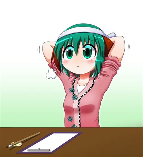 Safebooru 1girl 3 Animal Ears Arms Behind Head Breasts Brush Rest