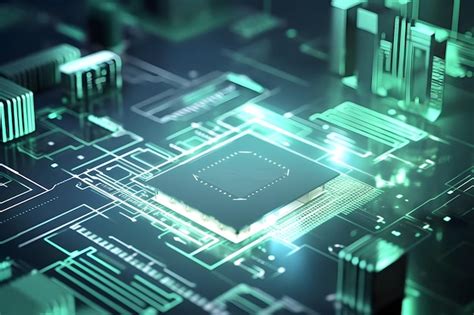 Premium Photo Data Storage Cube In The Center Of Neon Electrical