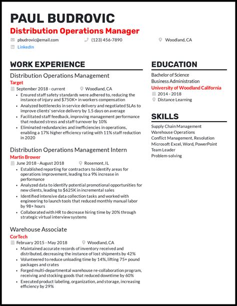 23 Operations Manager Resume Examples That Work In 2026