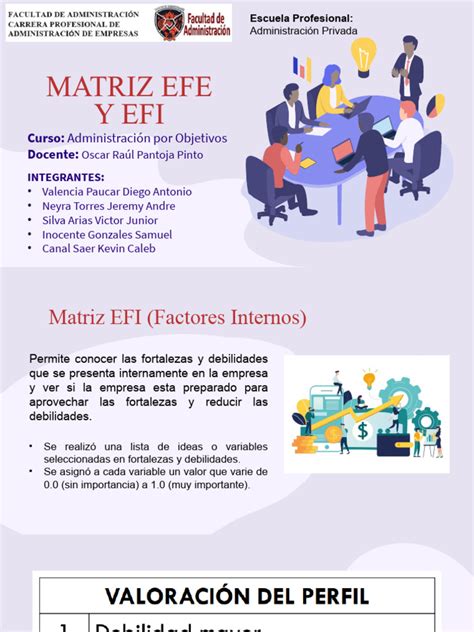 Matriz Efi Y Efe Pdf Crecimiento Personal Y Profesional Negocios