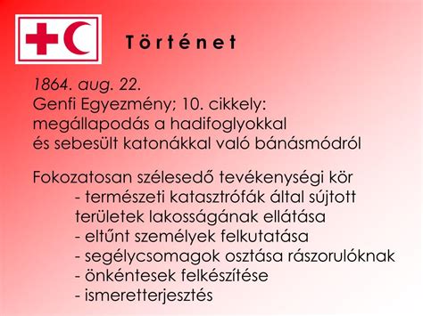PPT A Magyar Vöröskereszt PowerPoint Presentation free download ID