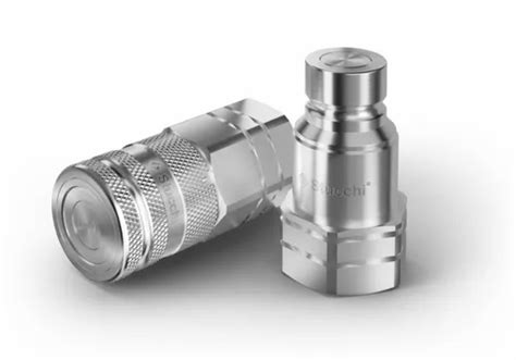 Mild Steel High Pressure Quick Disconnect Coupling For Hydraulic Pipe Size To