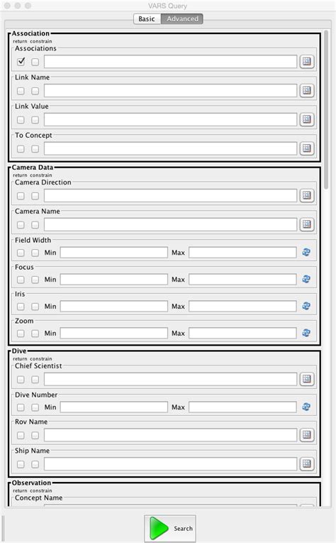 Vars Query Interface • Mbari