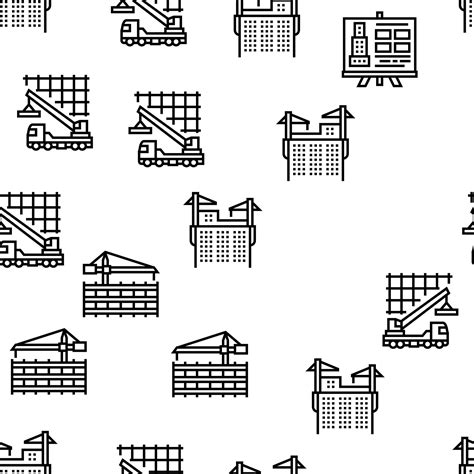 Building Construction Vector Seamless Pattern 10145392 Vector Art At Vecteezy