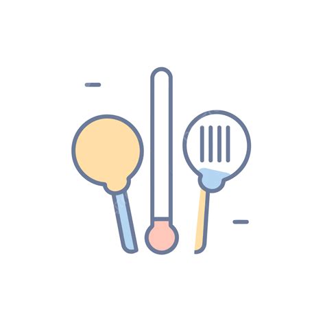 조리기구 아이콘 벡터 흰색 바탕에 조리기구를 묘사한 직계 아이콘 Flaticon 및 드리블에 의한 벡터 일러스트 비핸스