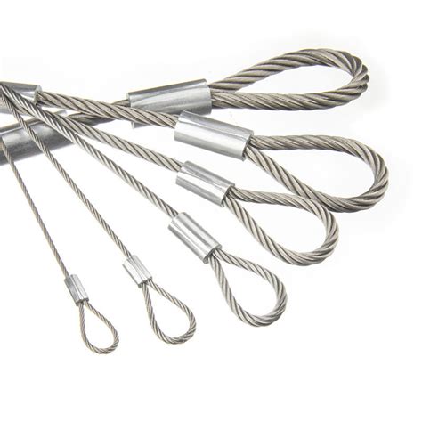 Wire Rope Assembly Stainless Steel Wire Rope With Loop Wire Cable Sling