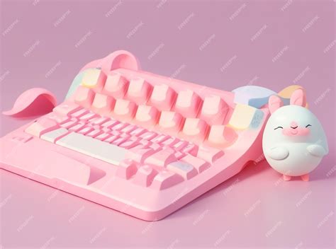 Premium Ai Image Key To Creativity Cartoonstyle Keyboard 3d Rendering