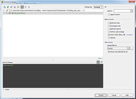 A Guide To Using Git In PyCharm Part 1 Water Programming A Collaborative Research Blog