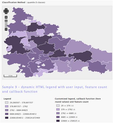 Web Mapping Tiny Js Discretization Library For Choropleth Representation Geographic